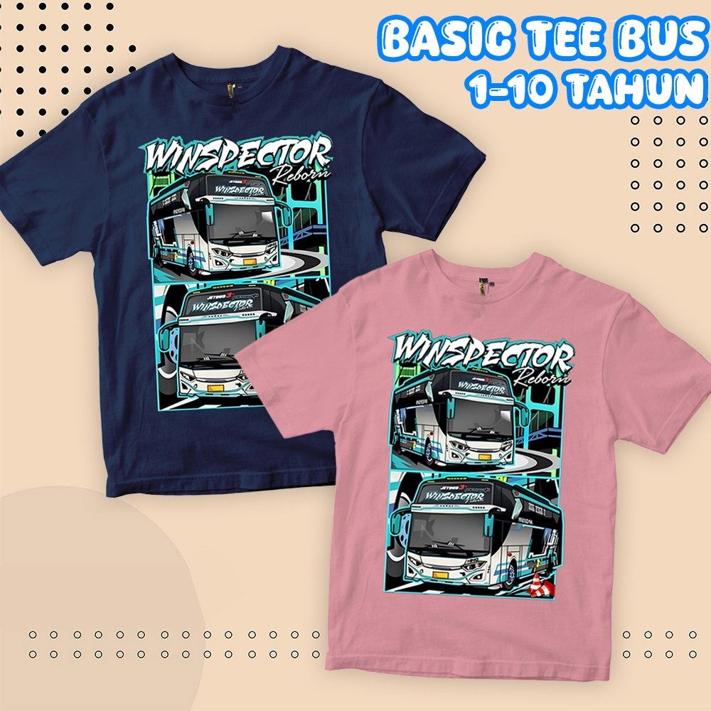 Jual Eiyo Kids Baju Kaos Anak Gambar Bus Basuri Winspector Bus Telolet Laki-laki Unisex Usia 1 ...