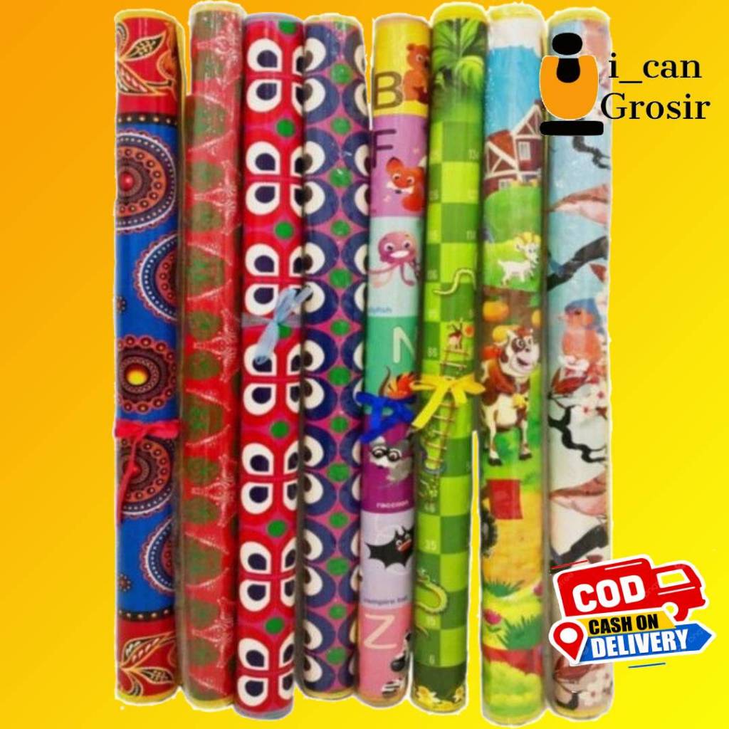 Jual Tikar Tiker Karpet Gambar Tikar spon karakter Ukuran 120x135 cm ...