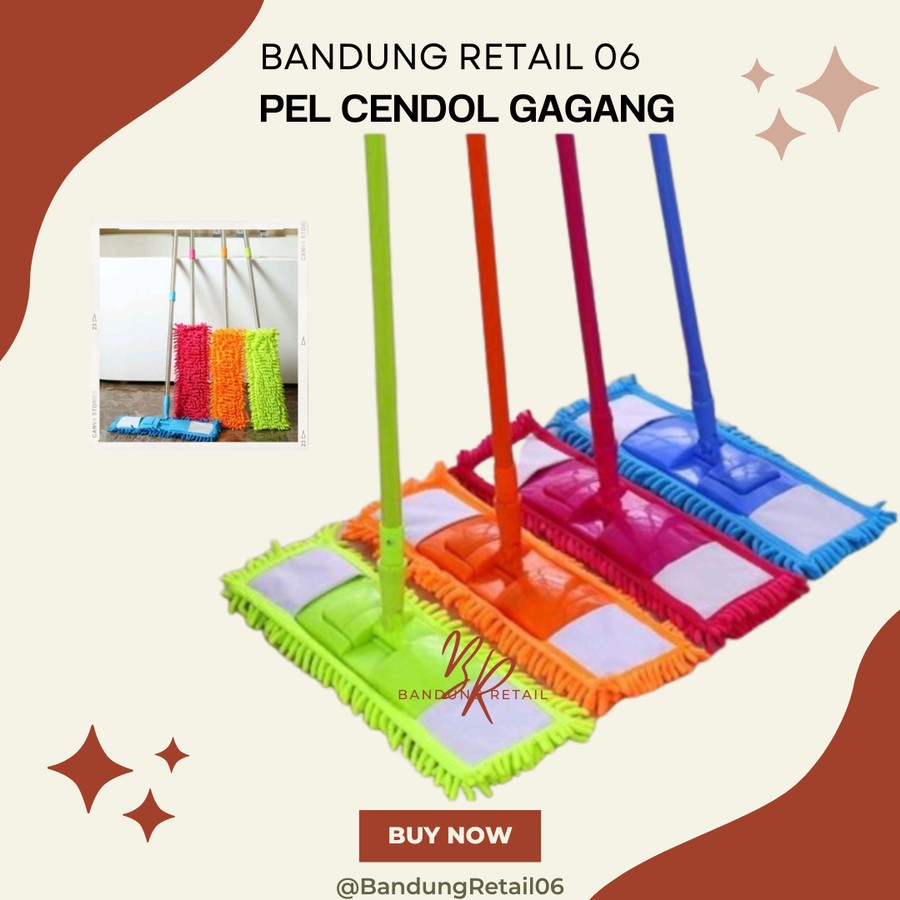 Jual Alat Pel Lantai Microfiber Cendol Gagang Tarik Panjang Pel Sapu ...