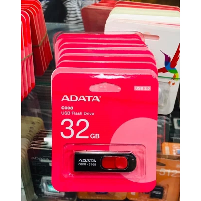Jual Flashdisk ADATA C008 32GB - Sliding USB2.0 ORI Garansi Resmi 5 Tahun | Shopee Indonesia
