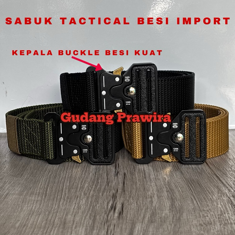Jual Sabuk tactical ikat pinggang tactical besi kepala buckle besi ...