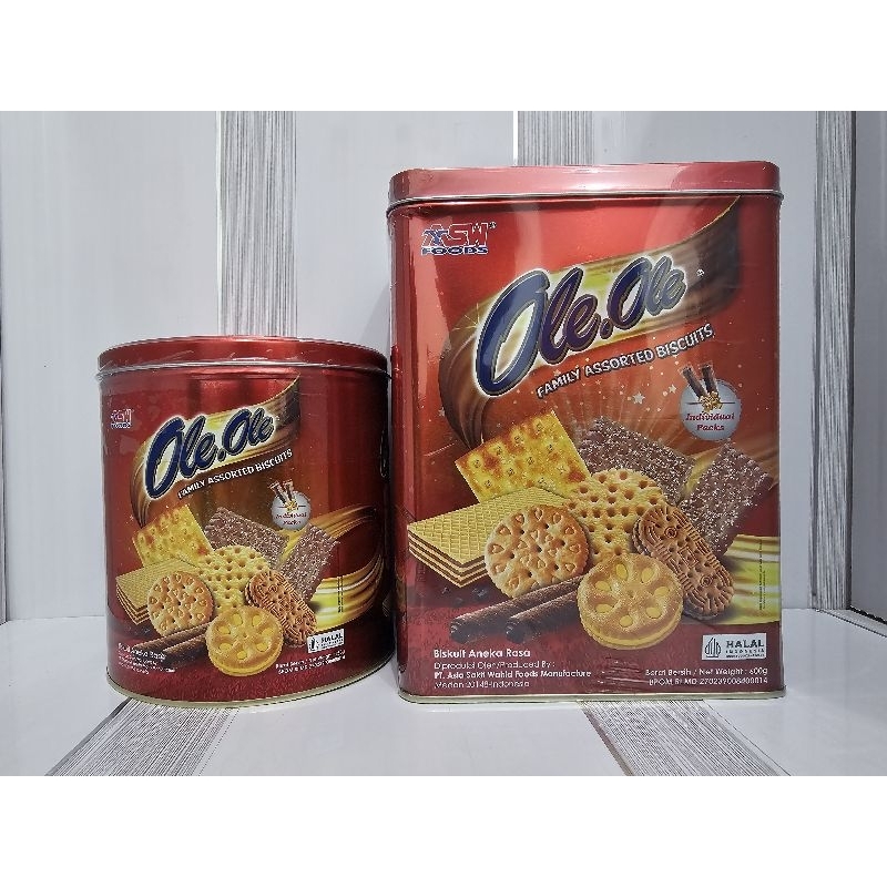 Jual ASW Foods Ole Ole Assorted Biscuit Kaleng 250g / 600g | Shopee Indonesia