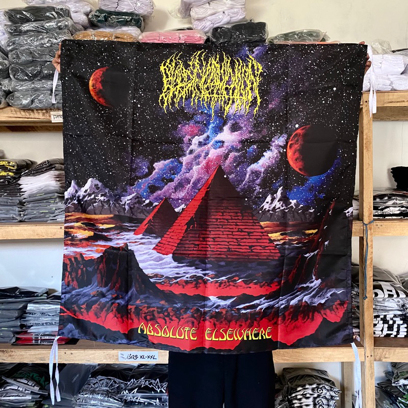 Jual FLAG BLOOD INCANTATION 1 METER SATIN | Shopee Indonesia