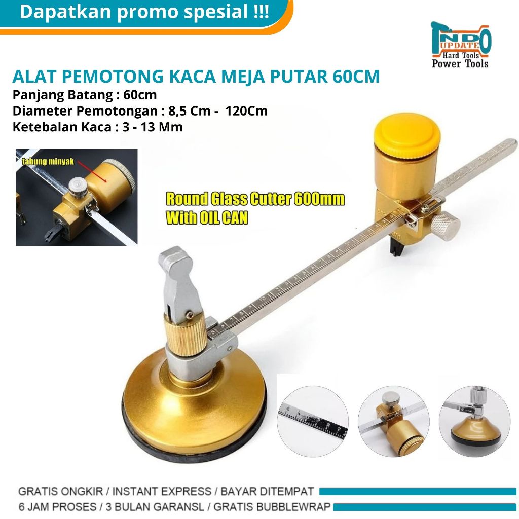 Jual Circular Glass Cutter 30cm Jangka Cutter Kaca Alat Pemotong Kaca ...