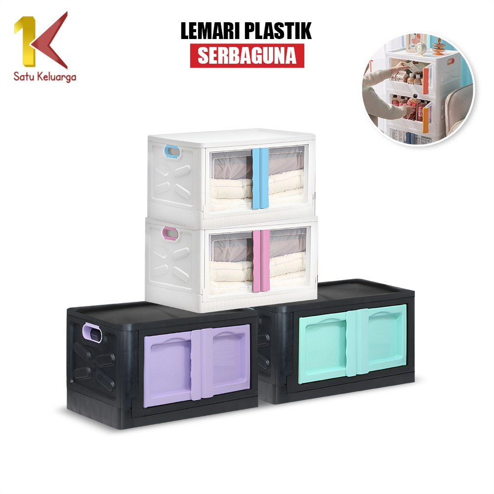 Jual Satu Keluarga Lemari Lipat Plastik Storage Box Organizer C1115 ...