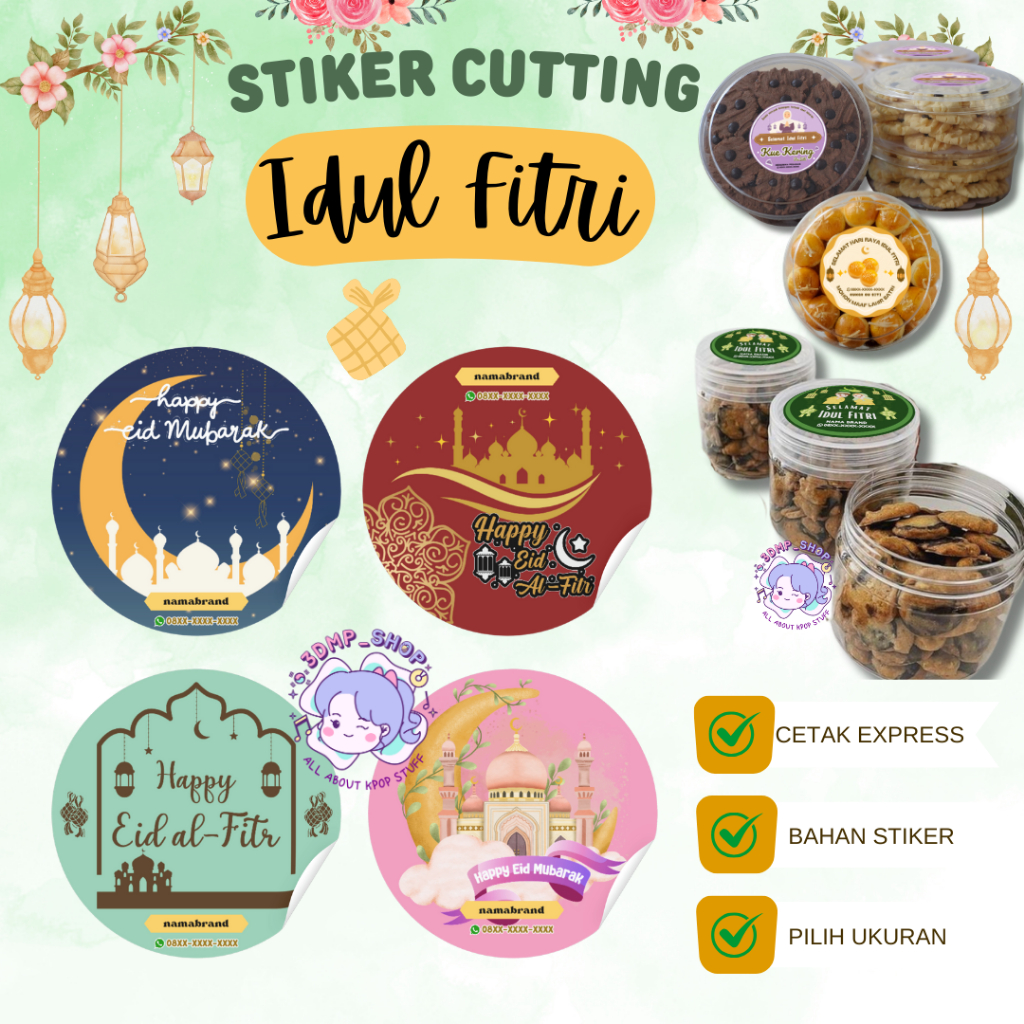 Jual Stiker A3 TOPLES Hampers Cutting Bontax Chromo Label lebaran idul ...