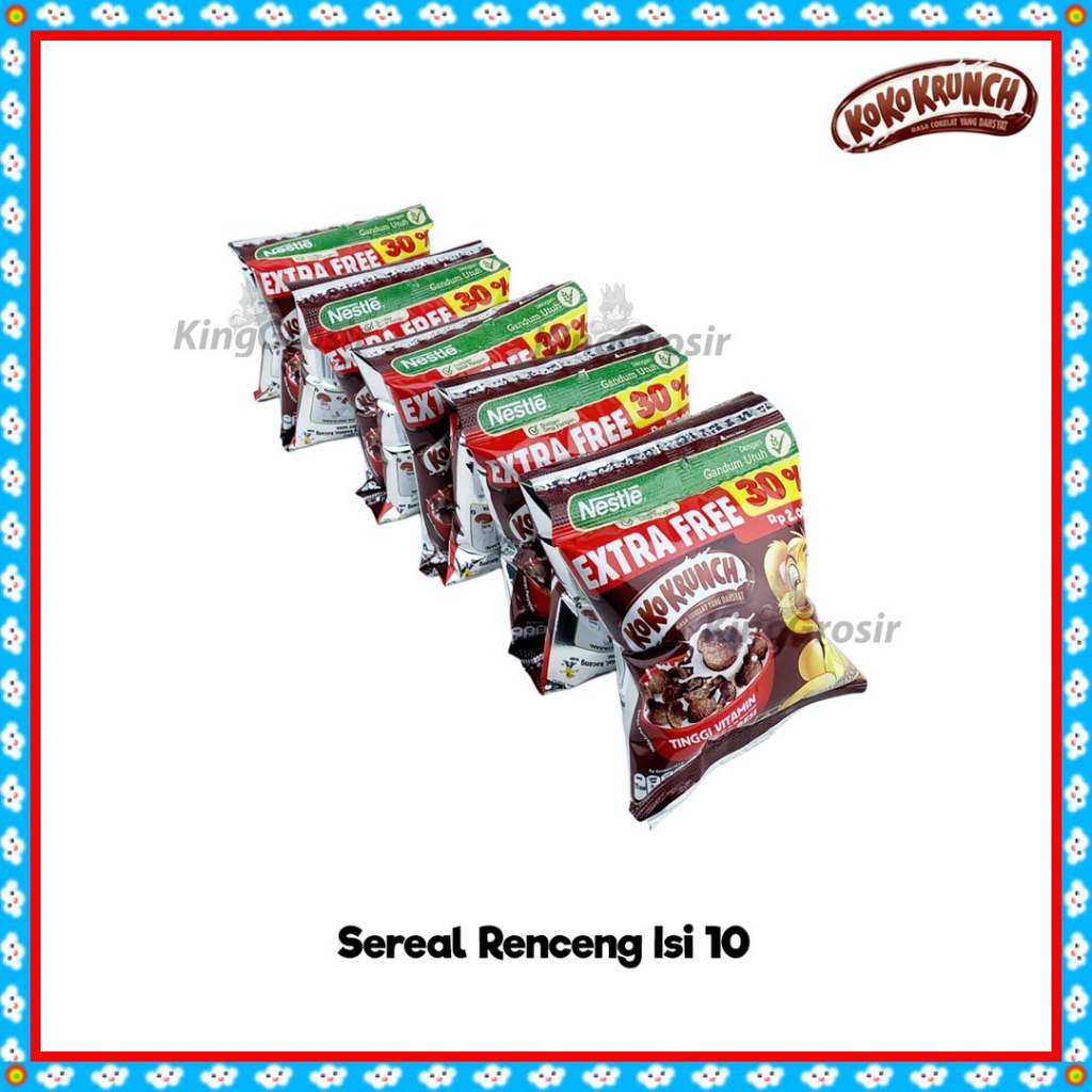 Jual Nestle Koko Krunch Renceng Isi 10 Sachet / Snack Sereal Koko ...
