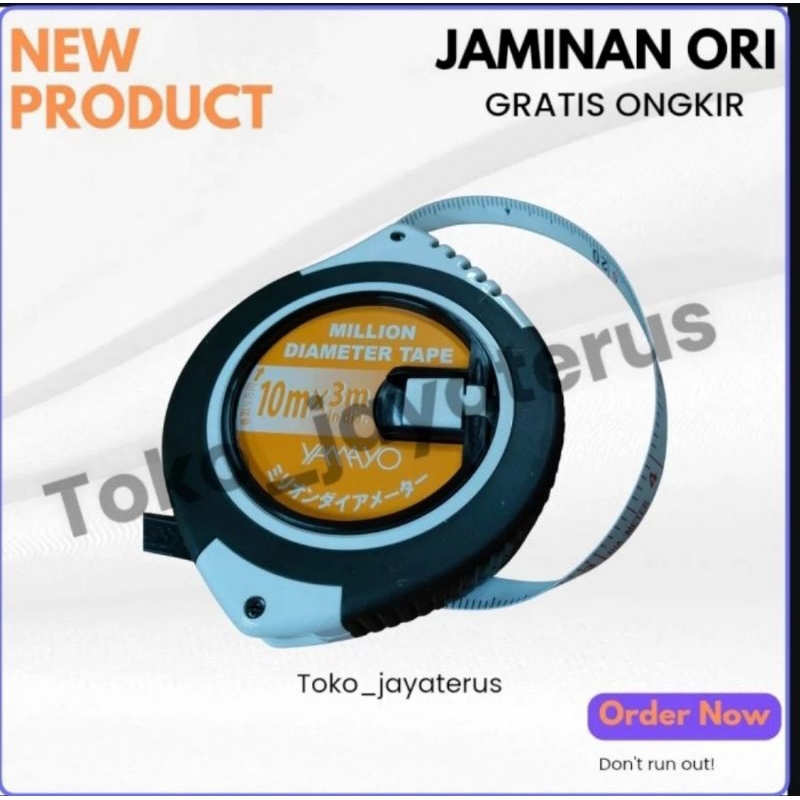 Jual YAMAYO 10m Million Diameter Tape Phi Band 10m x 3m Made in JAPAN ...