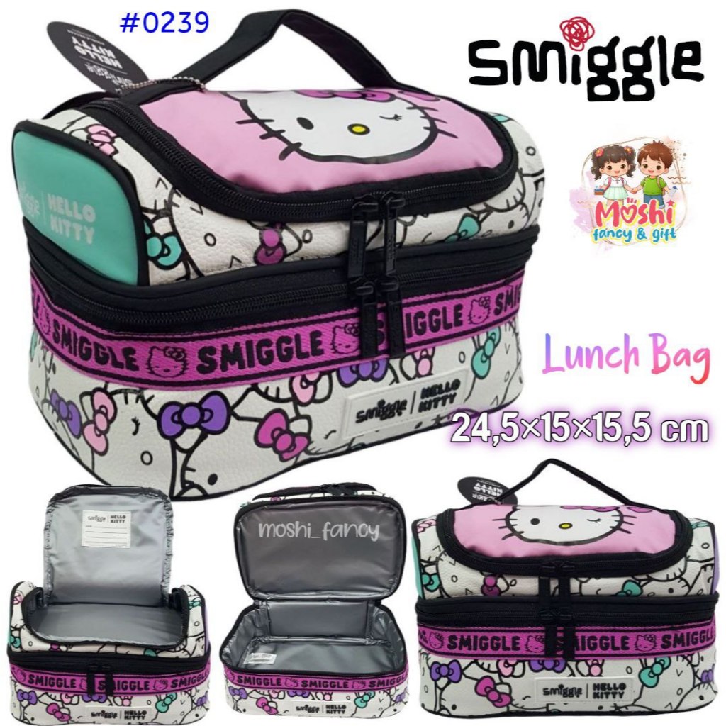 Jual Lunch Bag Double Decker Hello Kitty / Lunch Bag Smiggle Hello ...