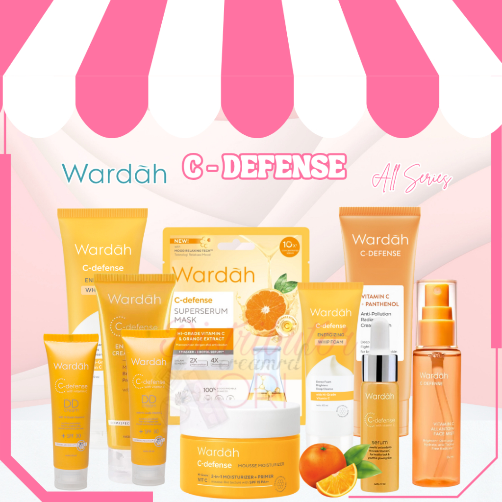 Jual WARDAH C - Defense Series | VITAMIN C | ORIGINAL | Day | Whip Foam ...