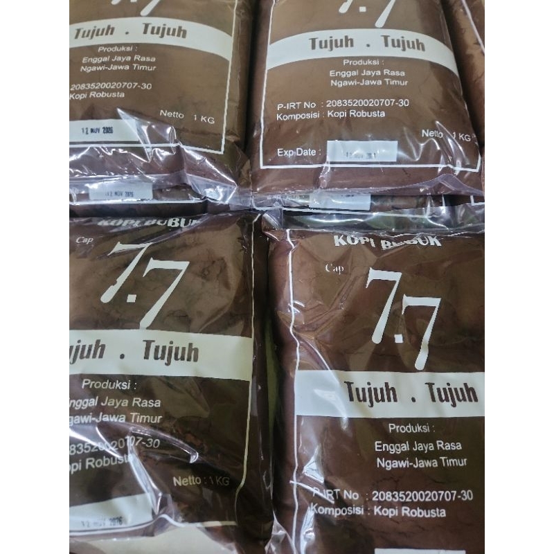 Jual Kopi Bubuk merk CAP 77 1 kg Robusta kualitas istimewa | Shopee ...