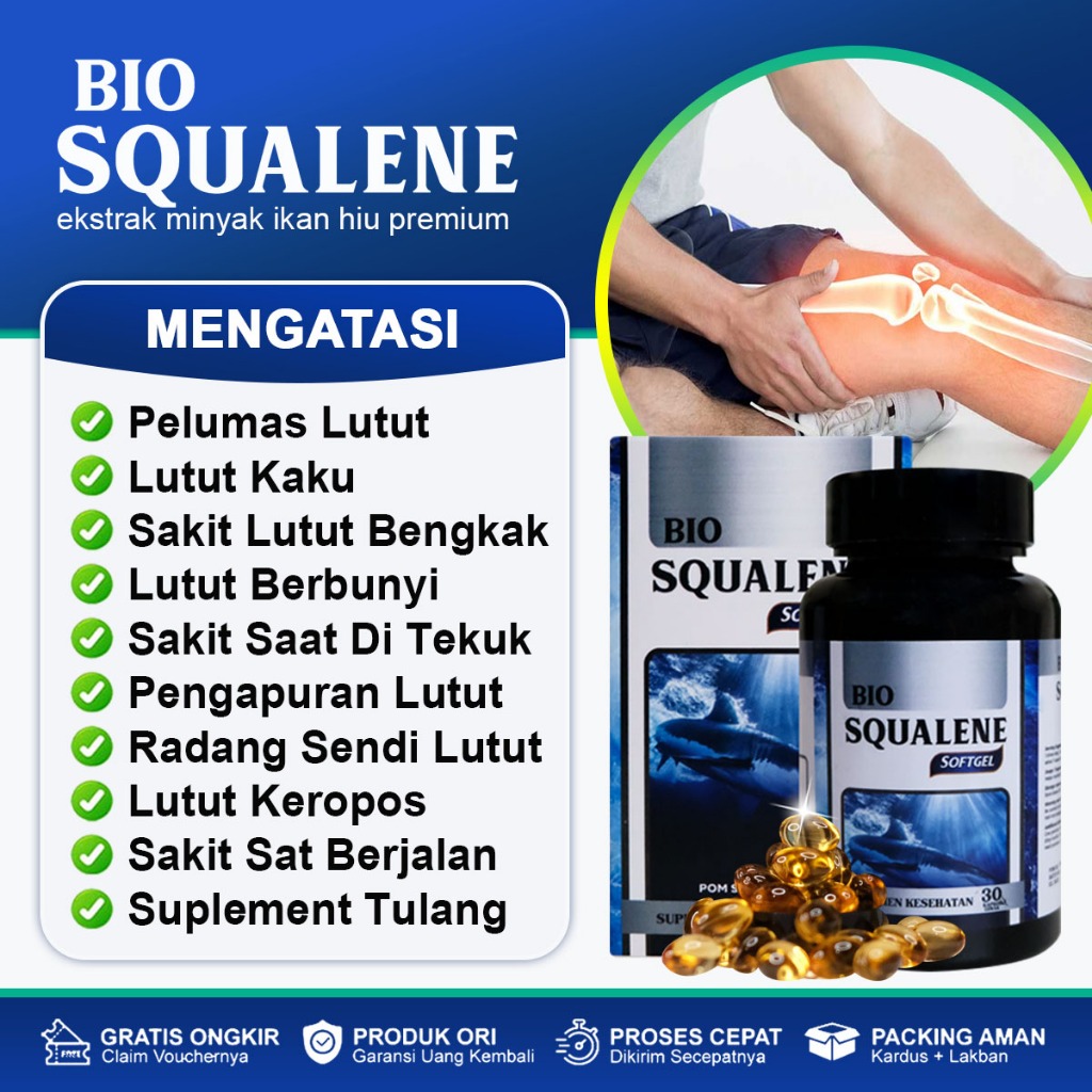 Jual Obat Pelumas Sendi Lutut Kaku Sakit Saat Di Tekuk Pengapuran Sendi ...