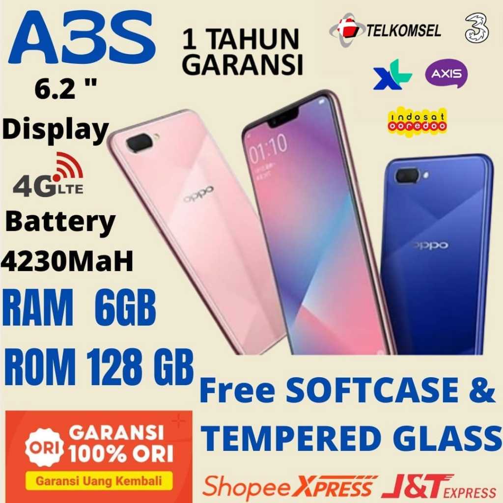 Jual HP OPPO A3S ram 6/128GB 4G LTE Smartphone GARANSI 1 TAHUN | Shopee Indonesia