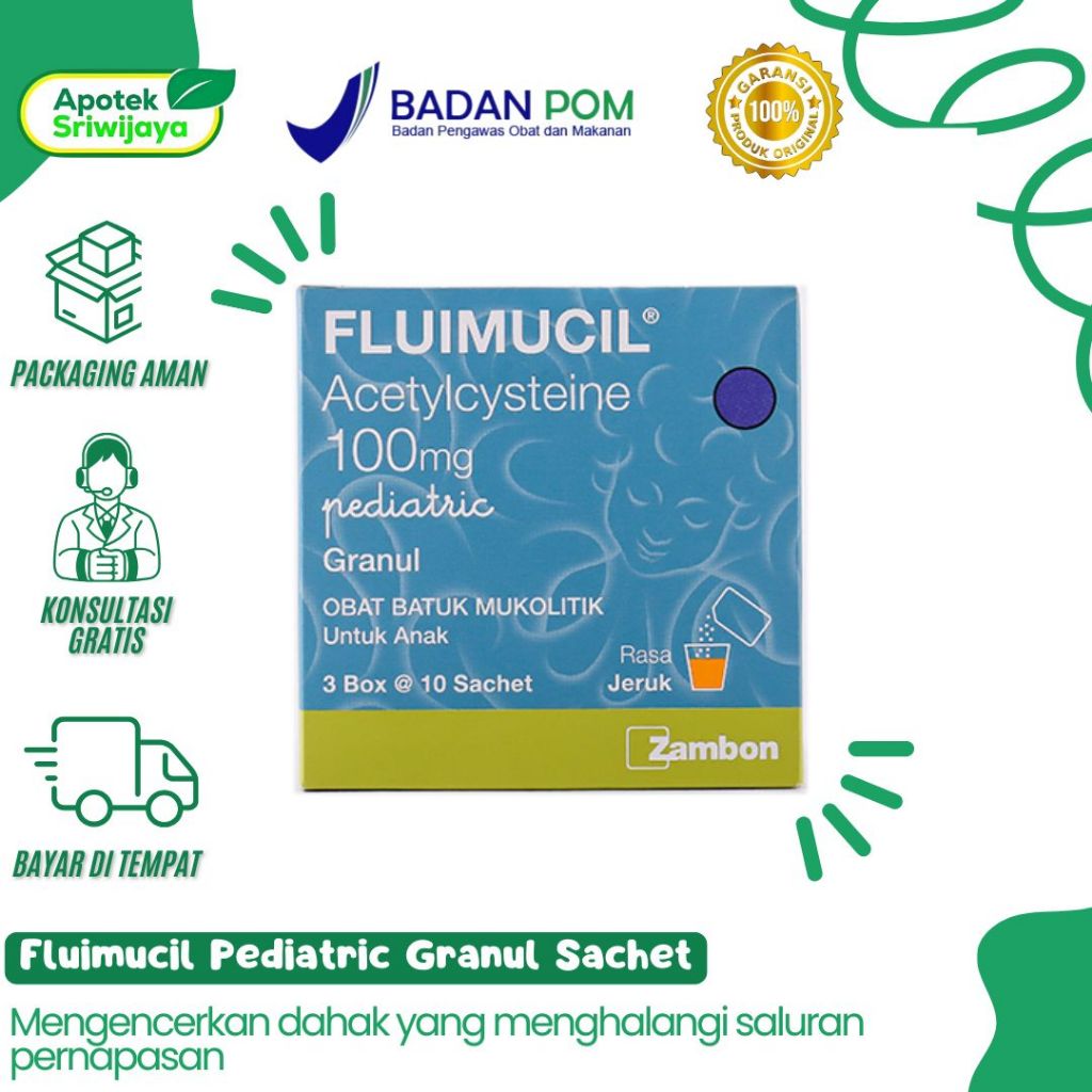 Jual Fluimucil Pediatric Granul Sachet | Shopee Indonesia