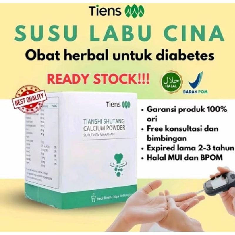 Jual (READY) SUSU LABU CHINA/SHUTANG CALSIUM POWDER-DIABETES DAN GULA ...