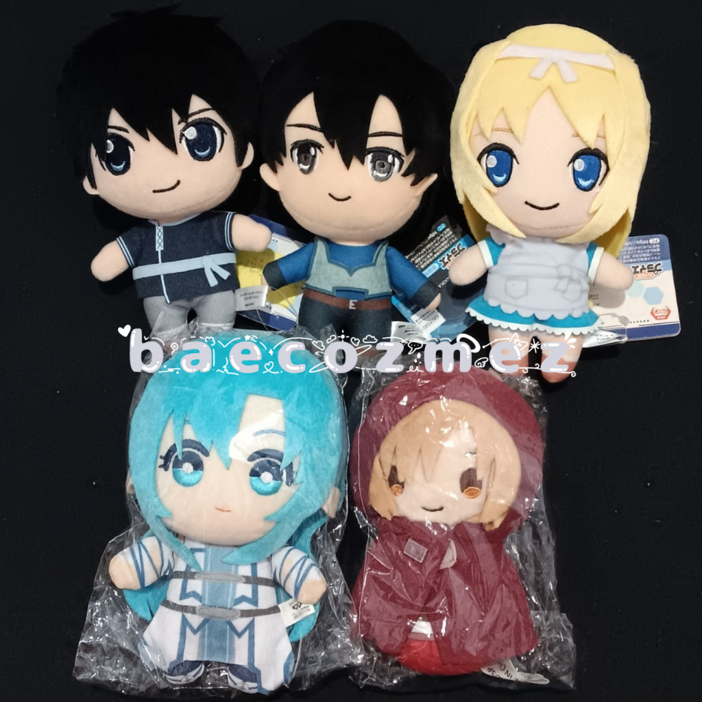 Jual Kirito Asuna Alice Zuberg Sword Art Online Plush Mascot Tomonui ...