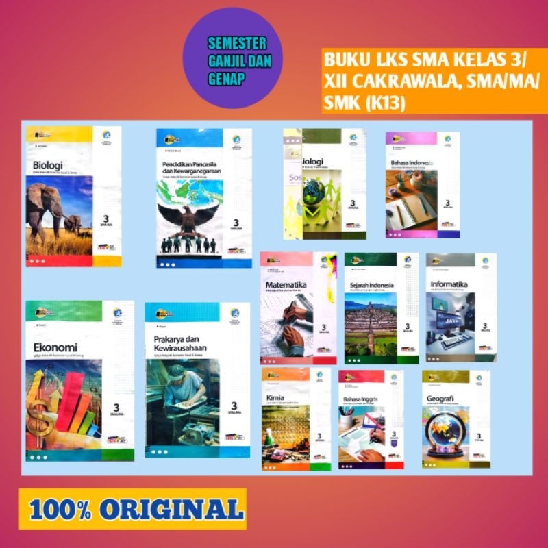 Jual Buku Lks SMA/MA Kelas 12/XII Genap Kurikulum merdeka ( K13 ) semester 1 dan 2 | Shopee ...