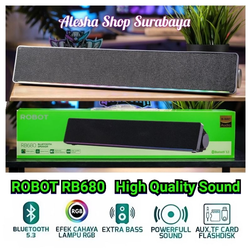 Jual ROBOT RB680 Wireless SoundBar Sky Field 75° Ultra Bass With RGB ...