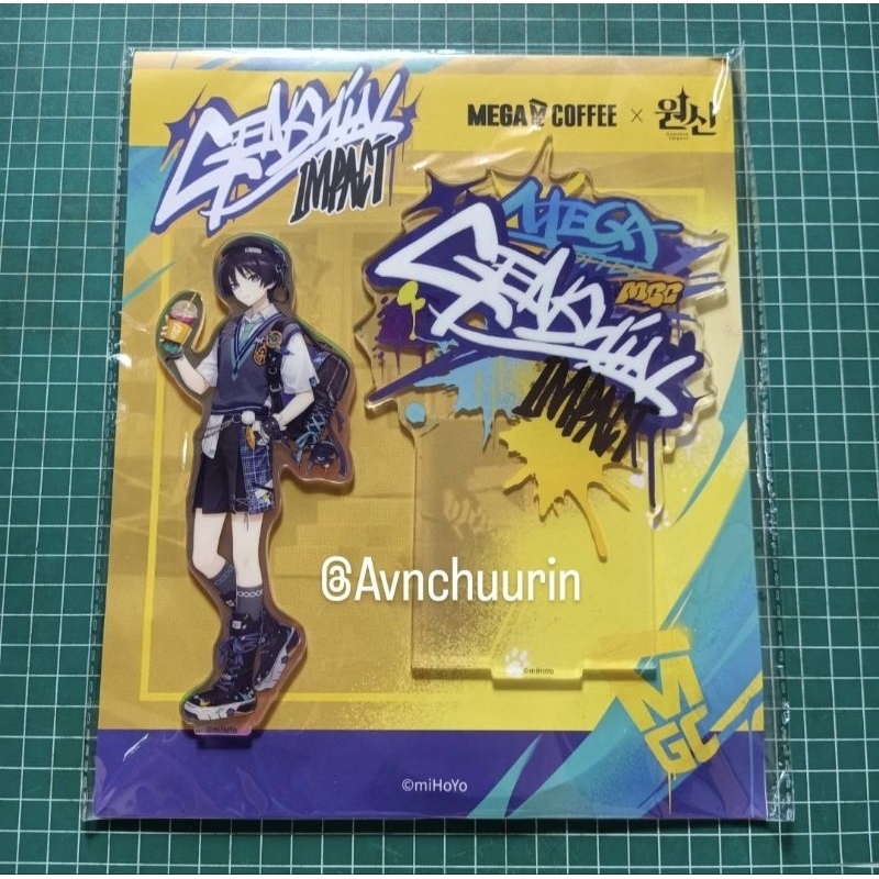Jual [LAST] Official Genshin Impact Korea Standee MGC Mega Coffee Scara ...