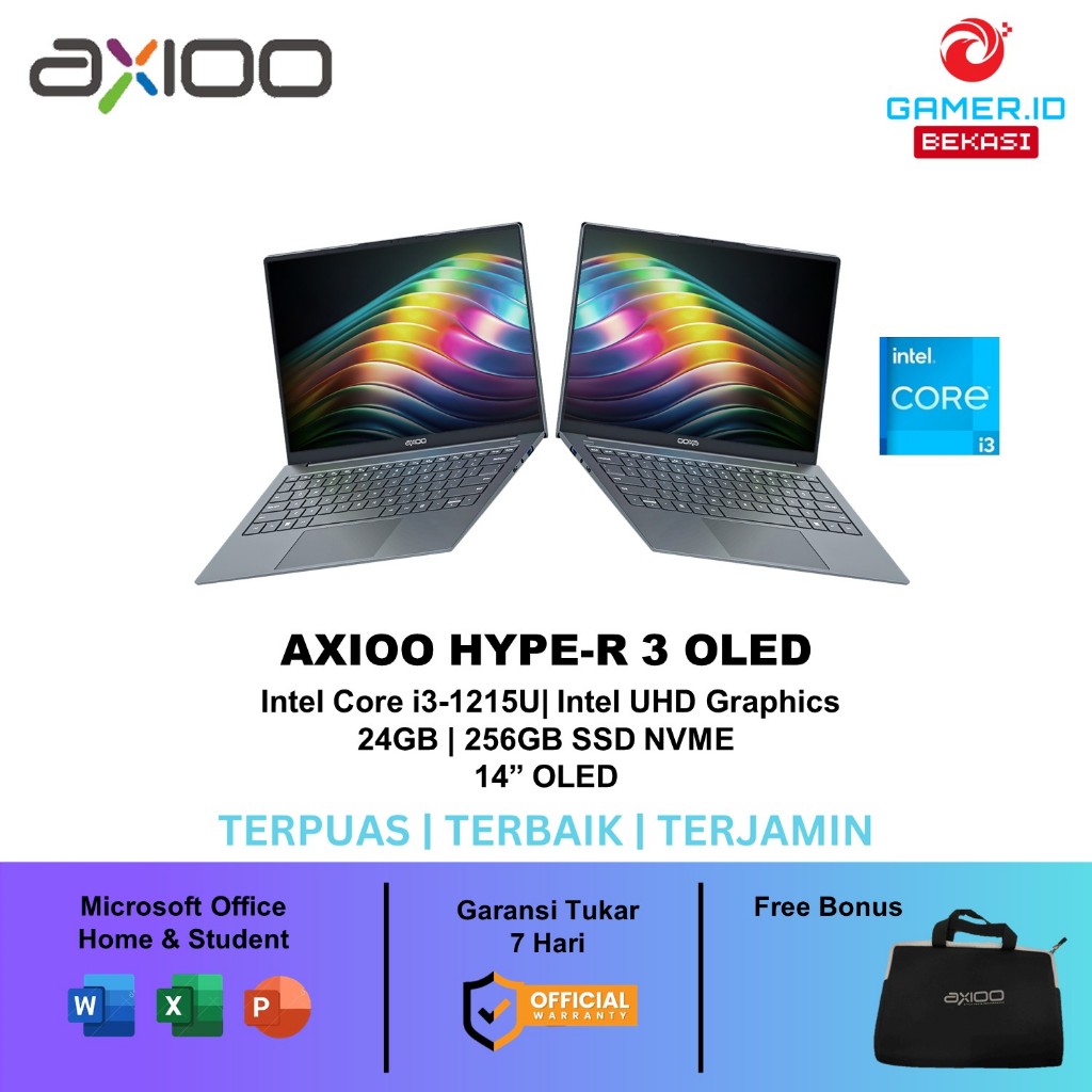 Jual AXIOO HYPE-R 3 OLED I3 1215 24GB 256GB W11 14.0FHD (UNDER 1KG) | Shopee Indonesia