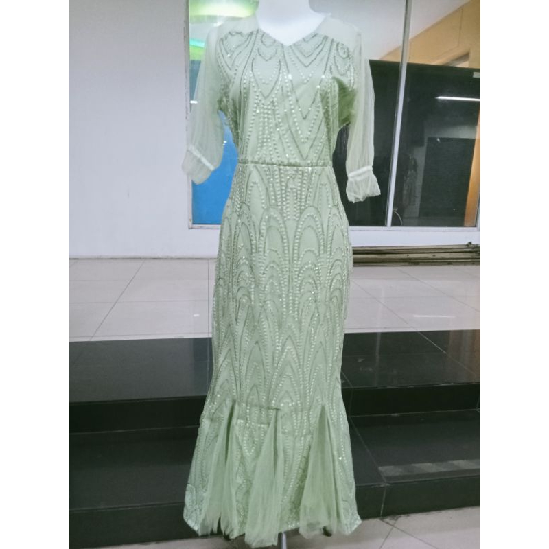 Jual GAUN DUYUNG PANJANG LONG DRESS MIDI DRESS KHUSUS WARNA BLUE ICE ...