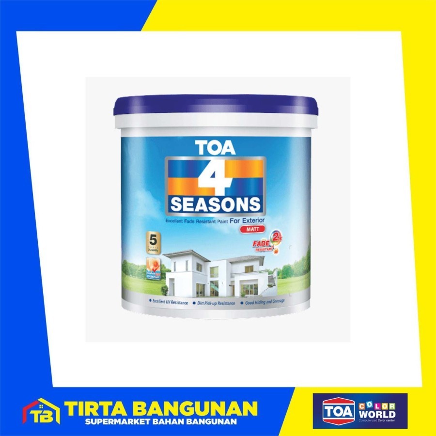 Jual TOA 4 SEASON CAT TEMBOK EXTERIOR CAT TINTING HARGA BY REQUES WARNA ...