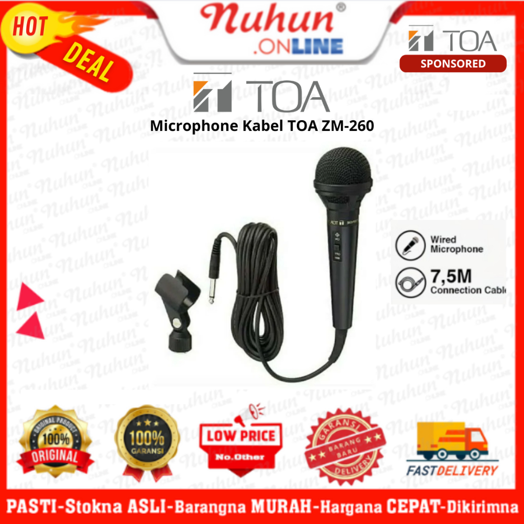 Jual [CIANJUR] Microphone Kabel TOA ZM-260 | Shopee Indonesia