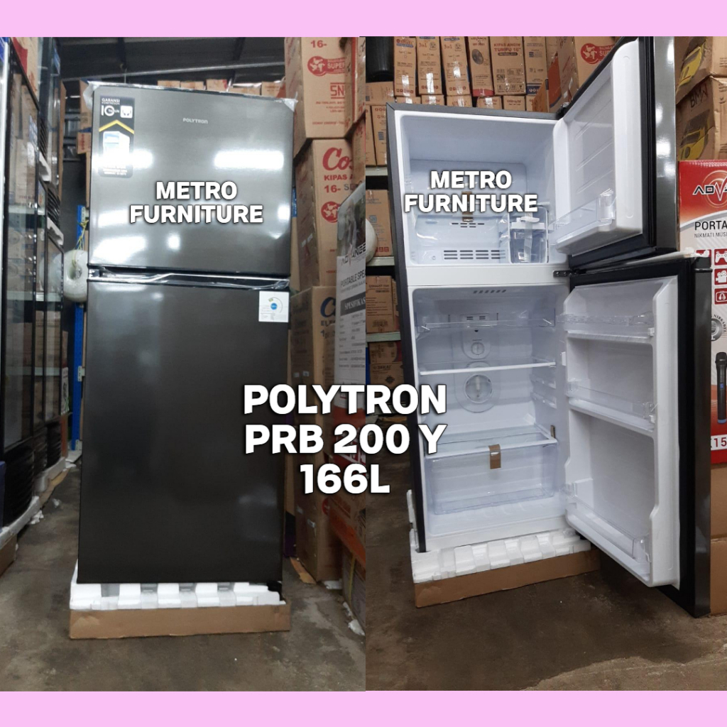 Jual KULKAS 2 PINTU POLYTRON PRB 200 Y TANPA SALJU NO FROST | Shopee ...