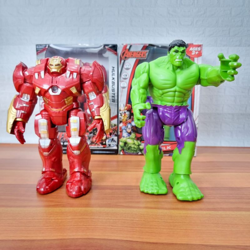 Jual MAINAN ANAK ROBOT HULKBUSTER IRON MAN DAN HULK BUSTER BISA JALAN ...