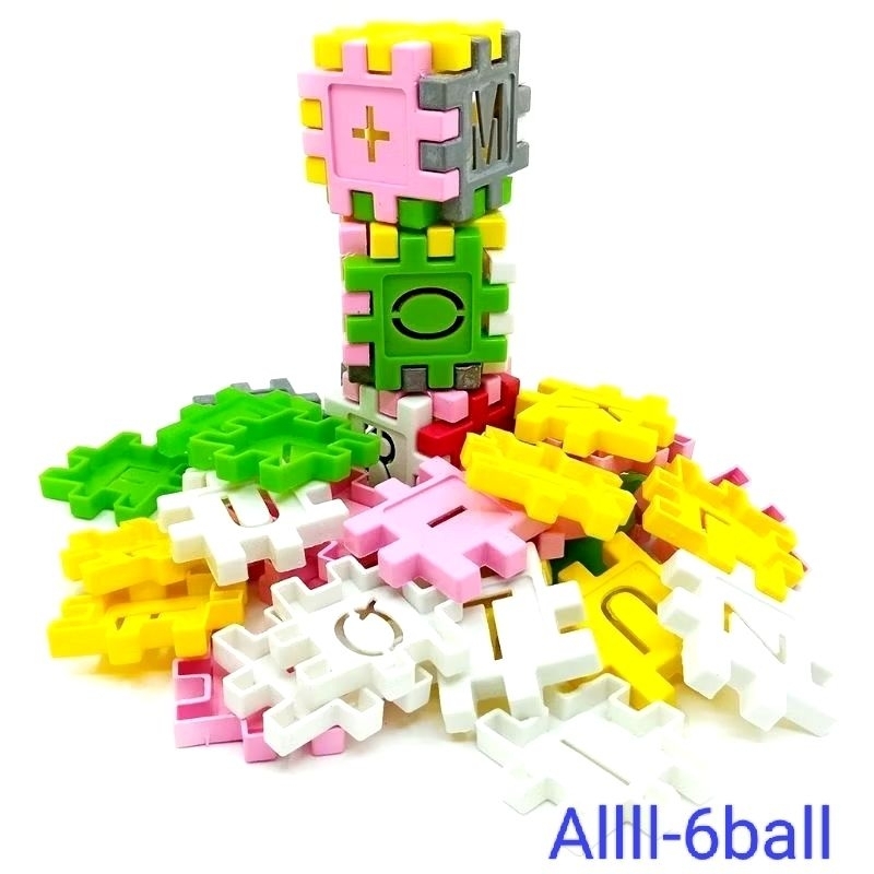 Jual Isi 100 pcs mainan anak anak edukasi puzzle susun/puzzle kubus ...