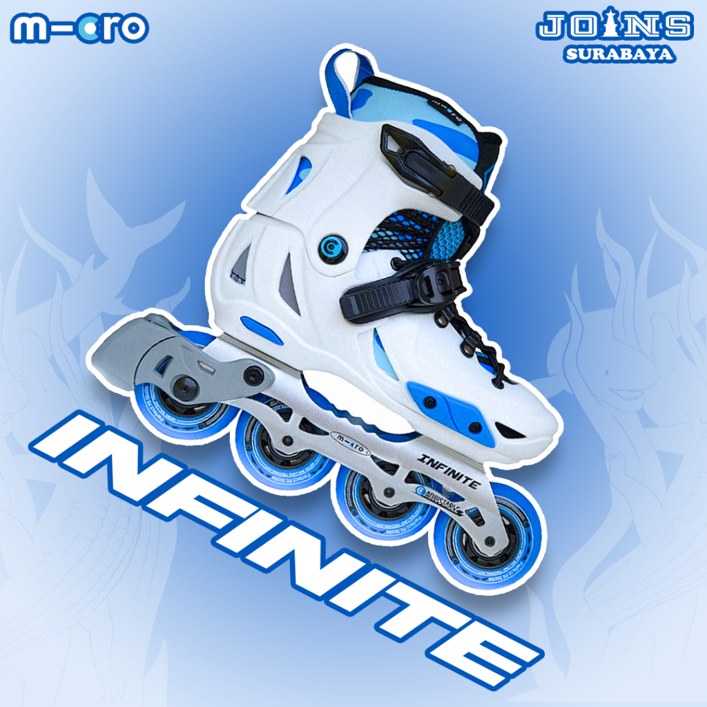 Jual Sepatu roda Inline Skate Micro Infinite White Blue | Shopee Indonesia
