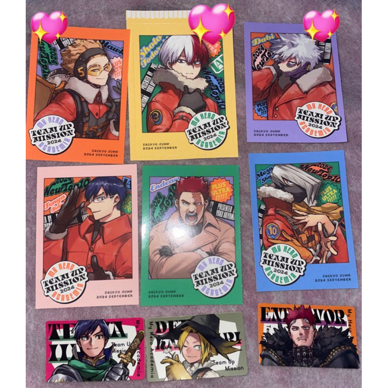 Jual set stiker saikyoo jump hawks dabi touya shoto enji todoroki ...