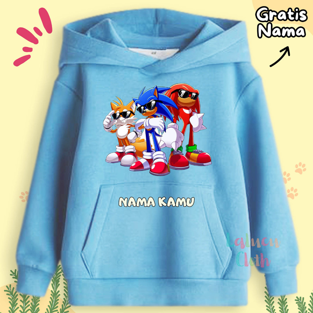 Jual HOODIE ANAK SONIC THE HEDGEHOG KEREN / SWEATER ANAK SONIC KECE ...