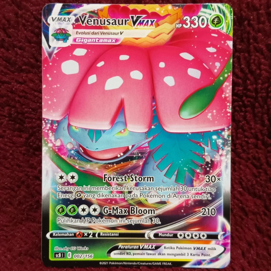 Jual Venusaur VMAX v max TD scb 002/156 - Pokemon TCG Indonesia ...