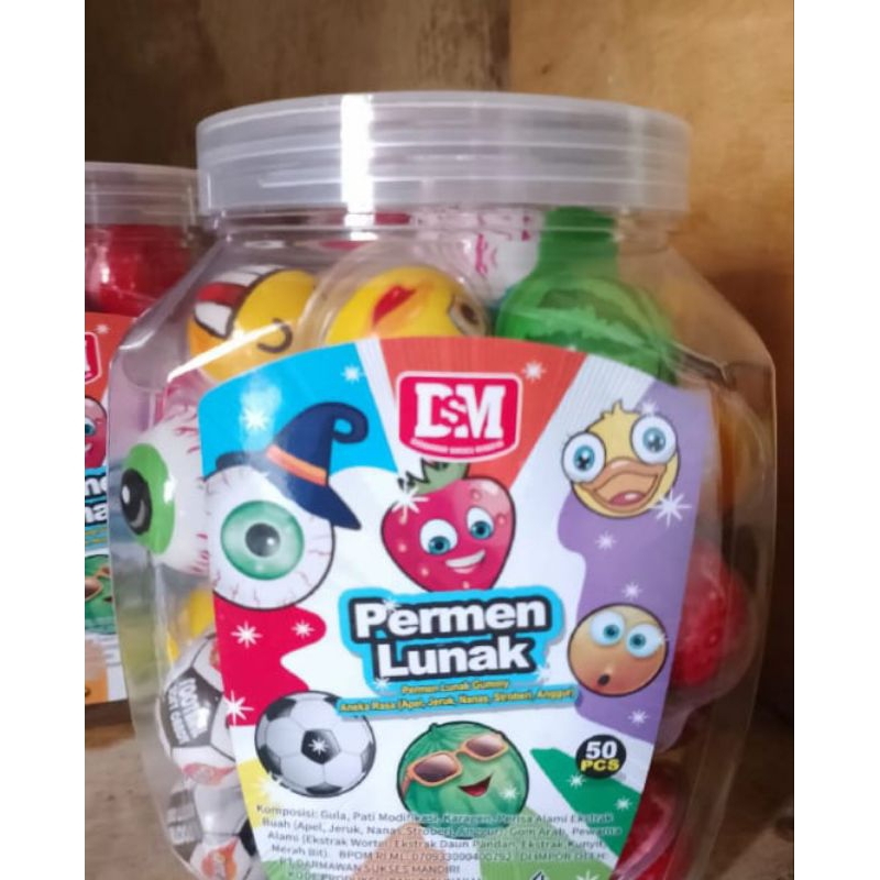 Jual PERMEN LUNAK MATA BESAR TOPLES ISI 50 PCS | Shopee Indonesia