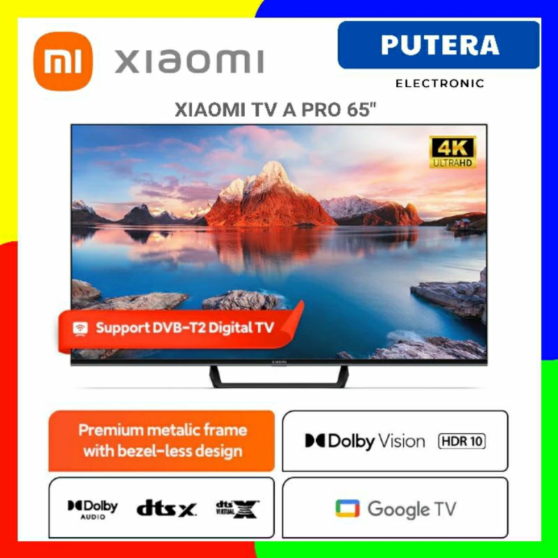 Jual XIAOMI GOOGLE TV 65 inch 4K UHD 65A PRO | Shopee Indonesia