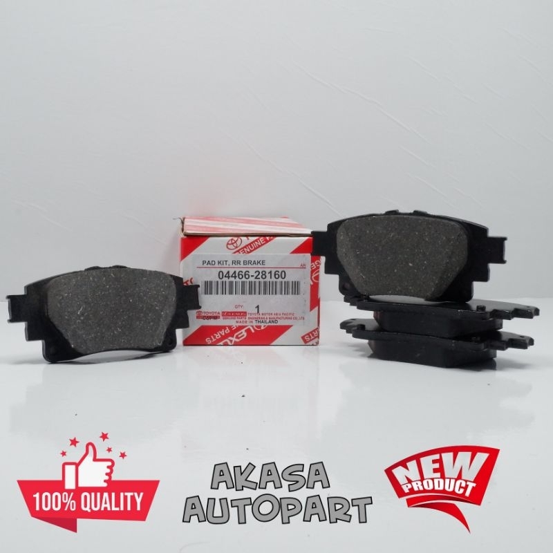 Jual Kampas Rem Belakang Brake Pad Innova Zenix Original 04466-28160 ...