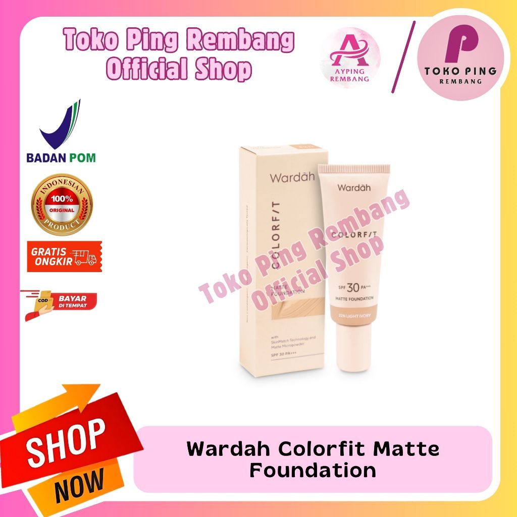 Jual Wardah Colorfit Matte Foundation | Shopee Indonesia