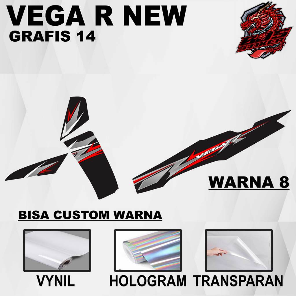 Jual stiker sticker striping Yamaha Vega R New - stiker sticker decal ...