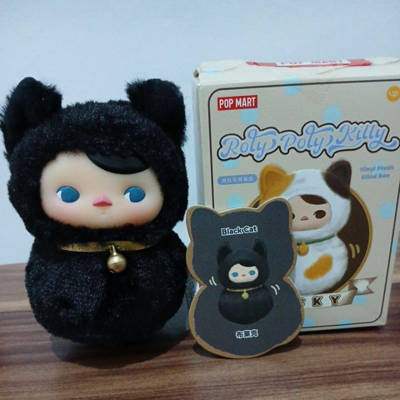 Jual Roly Poly Kitty Pucky-Black Cat Original Pop Mart (baca deskripsi ...
