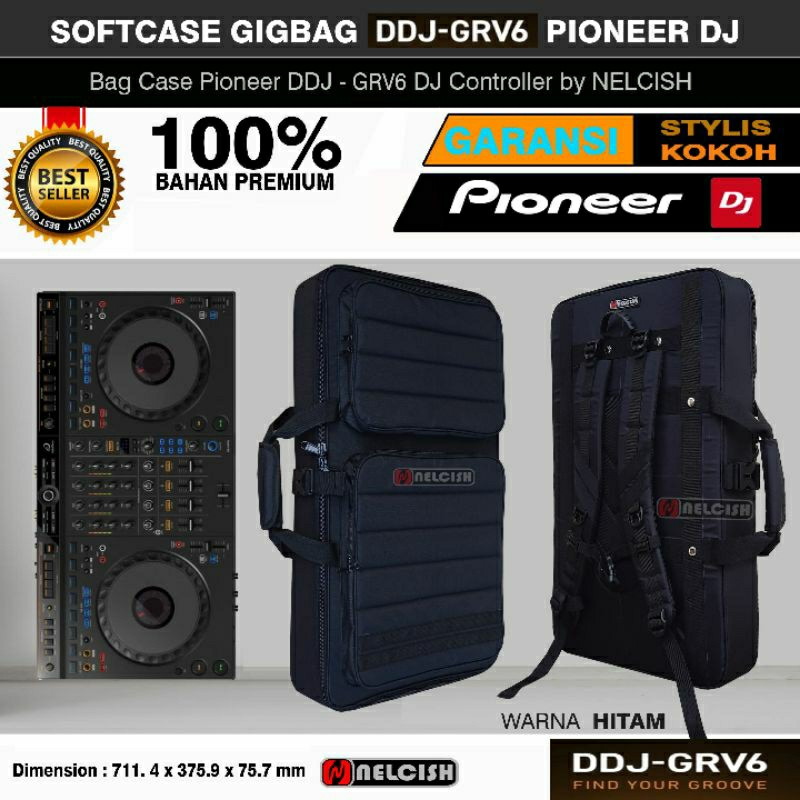Jual Softcase Tas Gigbag DDJ GRV6 Pioneer Dj Grv 6 DJ Controller by ...