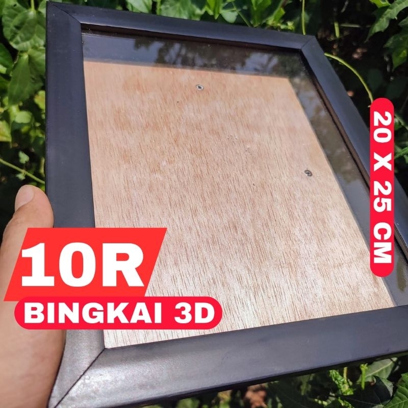 Jual BINGKAI 3D HITAM UKURAN 10R 20 X 25 / FRAME PIGURA 3D 10R 20 X 25 / BINGKAI 3D WARNA HITAM ...