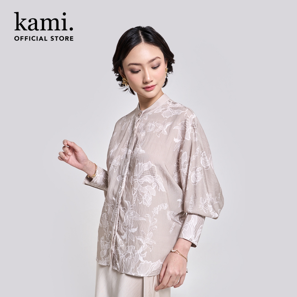 Jual Kami Zadia Drawstring Top Atasan Lengan Panjang Wanita | Shopee Indonesia