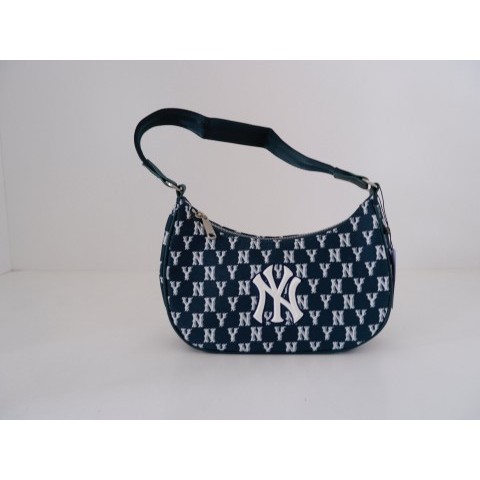 Jual MLB CLASSIC MONOGRAM JACQUARD HOBO BAG NEW YORK YANKEES | Shopee ...