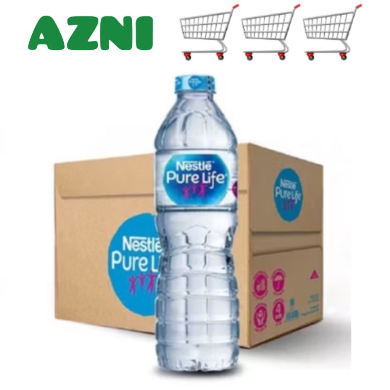 Jual Nestle Pure Life 1 Dus Karton 600ml x 24Pcs/ 1,5 Liter x 12Pcs ...