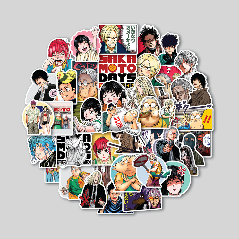 Jual STICKER PACK SAKAMOTO DAYS | STICKER TUMBLER | STIKER LAPTOP KOPER ...