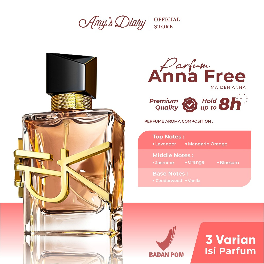 Jual Amy's Diary Eau De Parfume Maiden Anna Parfume Spray Wanita Elegance Manis Tahan Lama ...