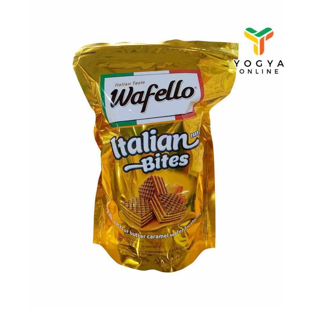 Jual Roma Wafello Wafer Italia Caramel Pouch 228 Gram | Shopee Indonesia