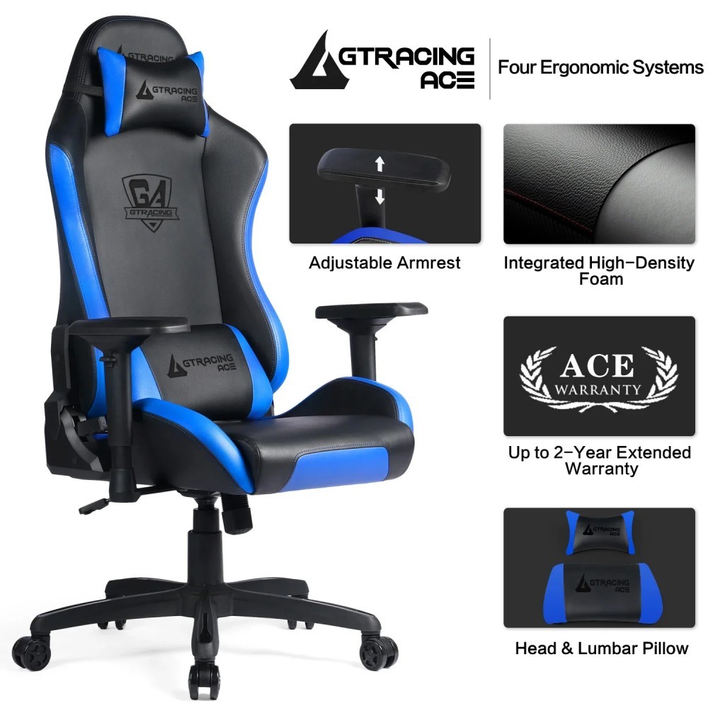 Jual GTGAMING Ace Series Ace-S1 Kursi Gaming Blue | Shopee Indonesia