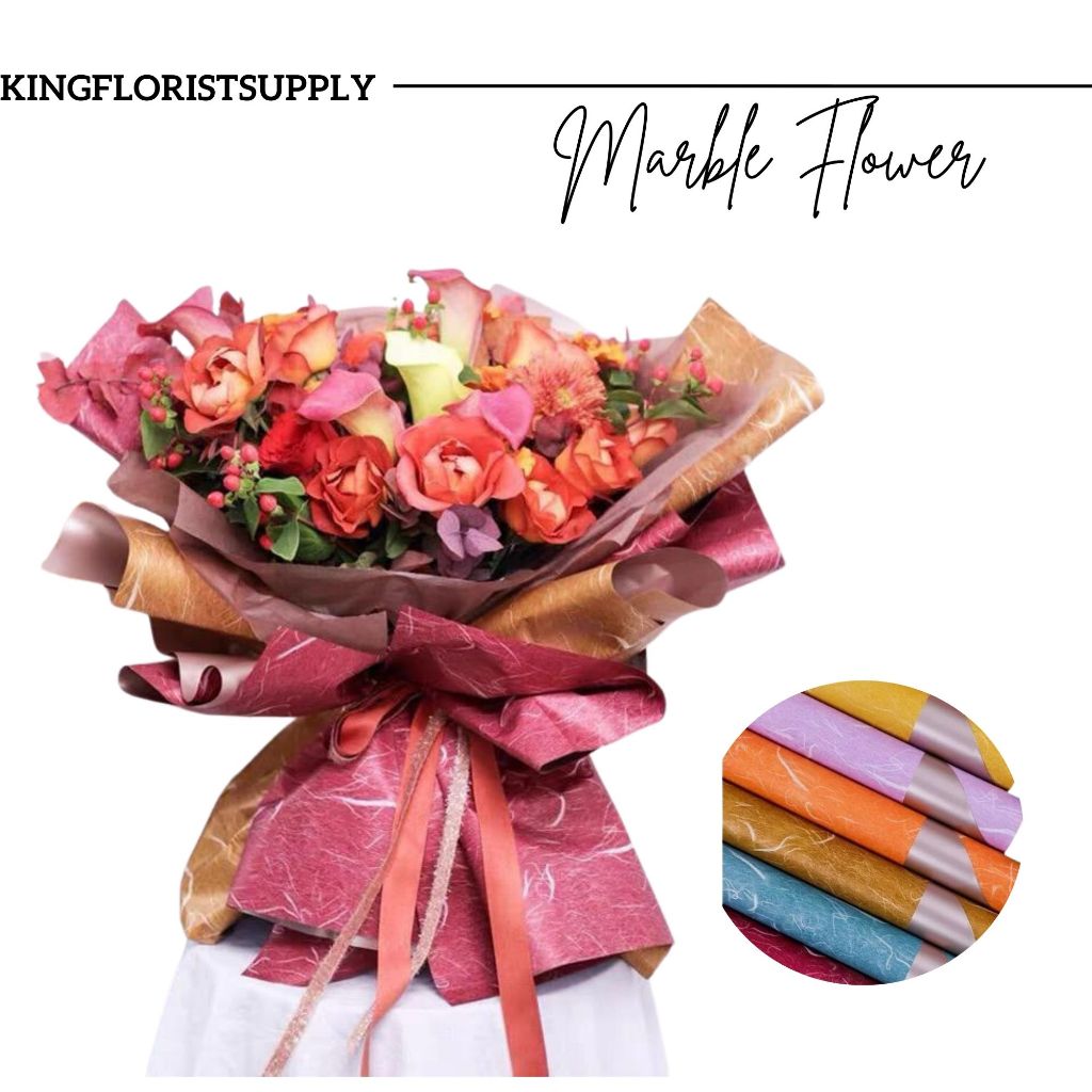 Jual KERTAS PEMBUNGKUS DUA WARNA MOTIF MARBLE BI COLOR WRAPPING PAPER CELLOPHANE KERTAS BUKET ...